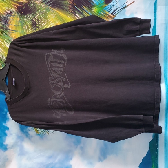 Delta | Shirts | Vintage Aerosmith Just Push Play Concert Long Sleeves ...